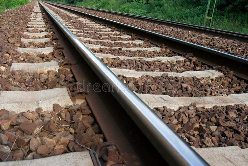 Railway Track stock image. Image of rails, path, parallel - 3269053