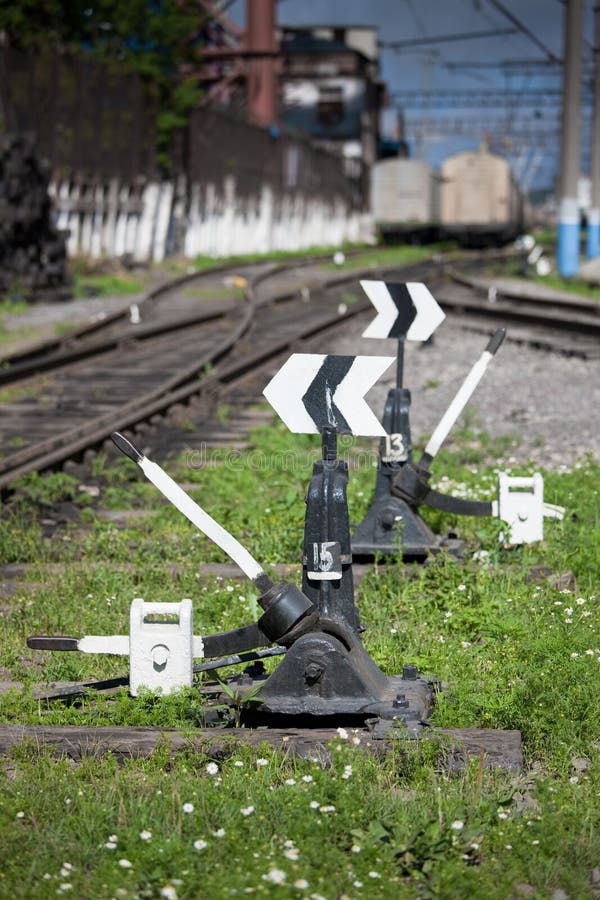Railway Track in the Colors Stock Image - Image of rush, traffic: 15166149