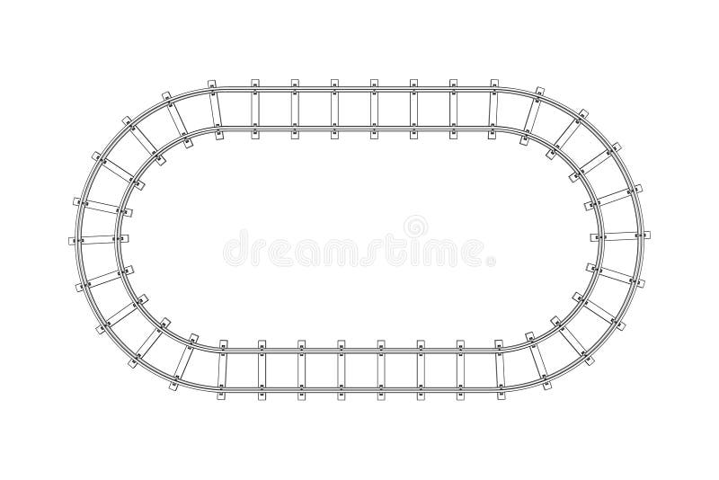 Railroad Track Frame Stock Illustrations – 232 Railroad Track Frame ...