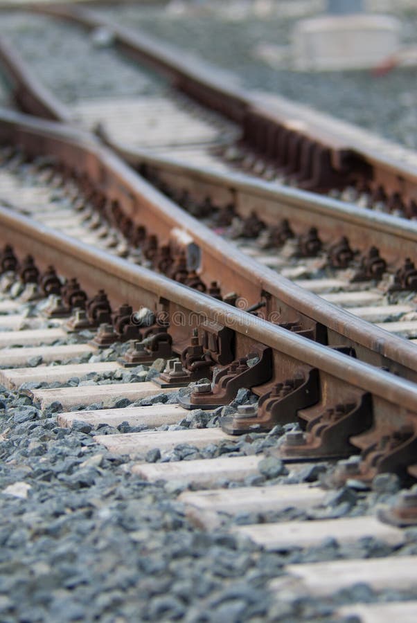 Railway track junction stock image. Image of railway - 17285957
