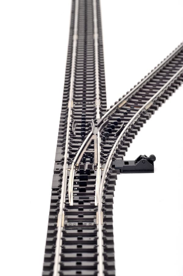 Railway track junction stock image. Image of track, receding - 25161601