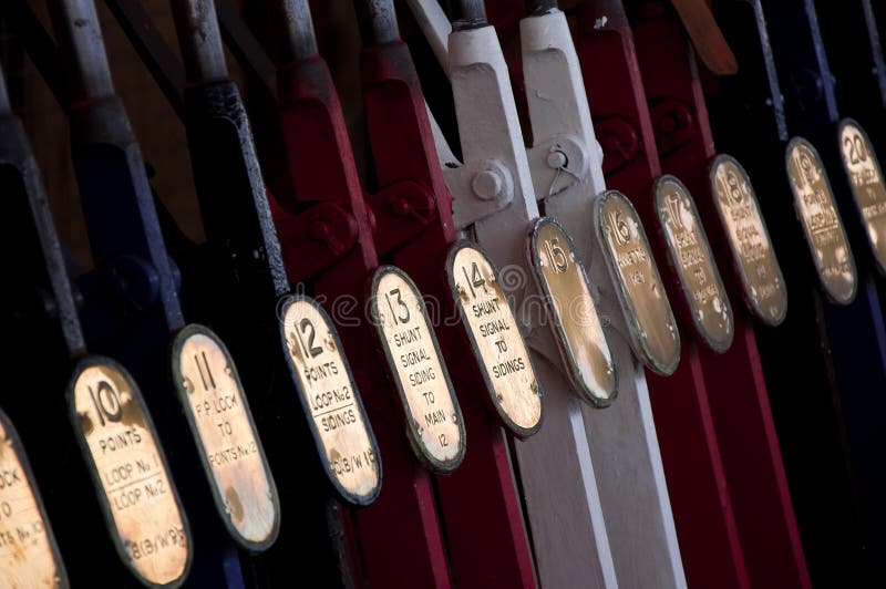 Railway Track Levers stock photo. Image of numbers, malaysia - 18573826