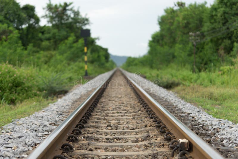 Railway track in low angle stock image. Image of steel - 103701765