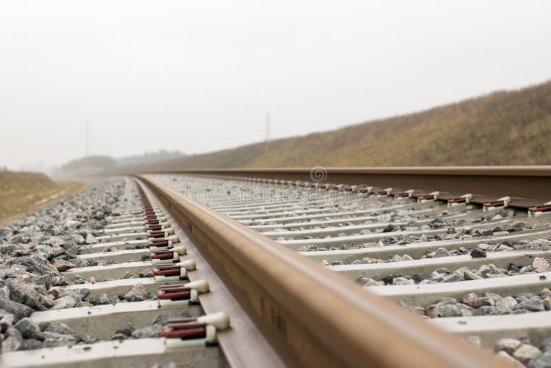 Railway track stock image. Image of industry, tram, track - 87772045