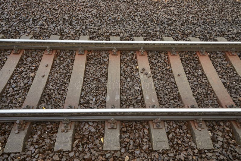 Railway tracks closeup stock photo. Image of track, metal - 103365128