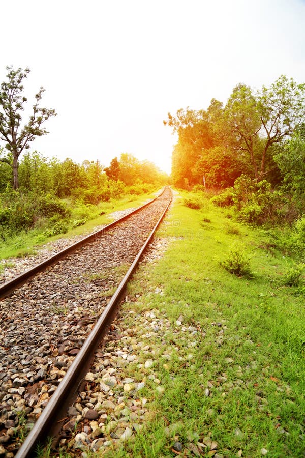 Railway track stock image. Image of logistic, india - 100649725