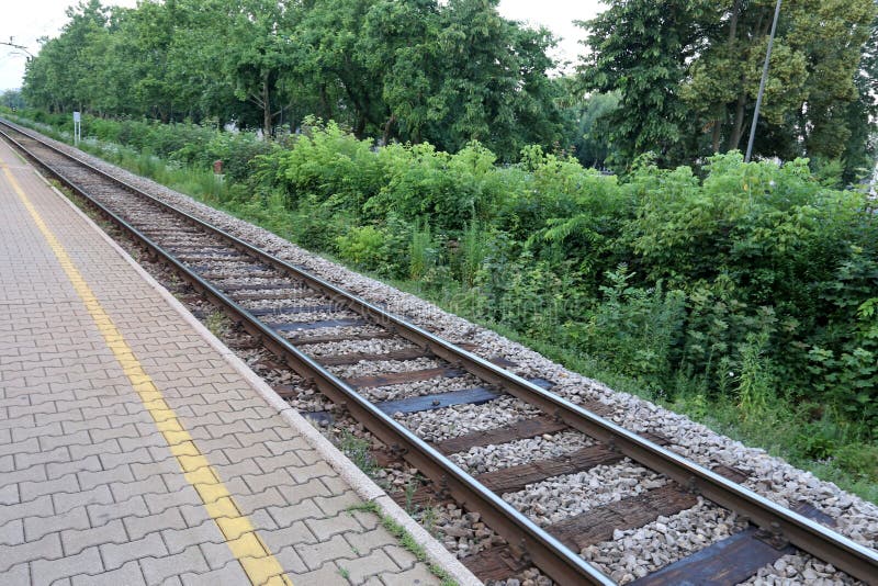 The Railway Goes into the Distance Stock Photo - Image of speed ...