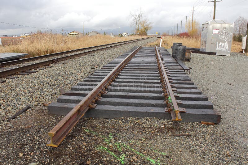 Railway Track Sectional stock photo. Image of sectional - 66810116