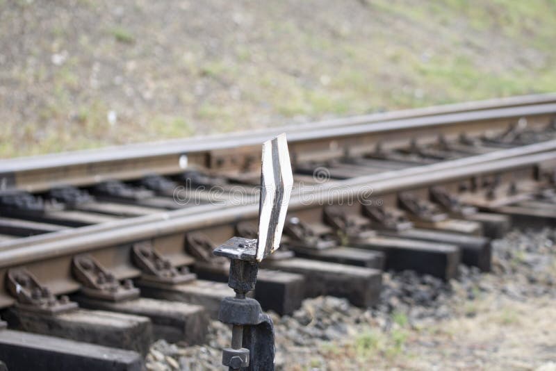 Railway Track, Steel Rails. Transport System Stock Image - Image of ...