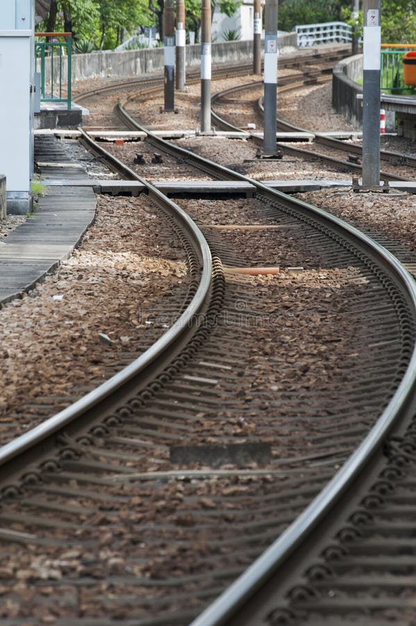 Railway track stock image. Image of rail, railroad, journey - 36008107
