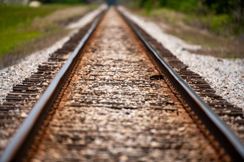 Railway Track for Trains. the Railways for the Train. Railway Crossing ...