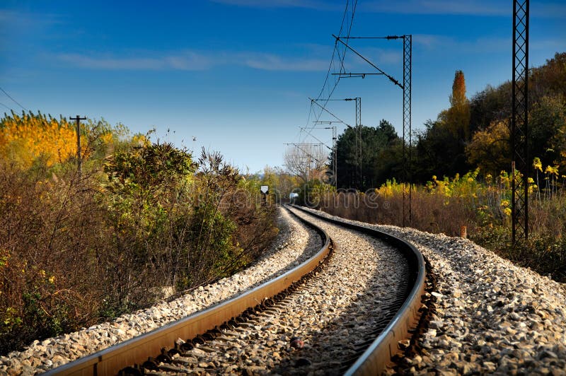 Railroad Bike Path stock photo. Image of trail, hike, bicycle - 8461590