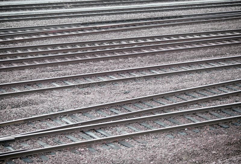 Railway tracks stock photo. Image of skyline, traffic - 17819510