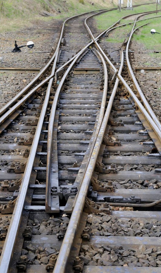 Railway crossover network stock image. Image of track - 71795193