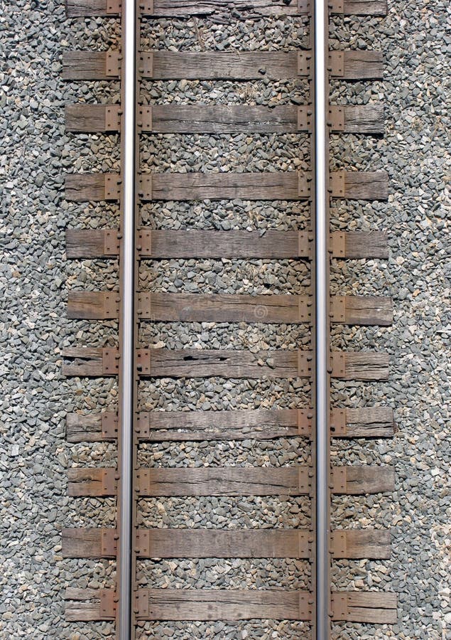 Railway tracks stock image. Image of sleepers, desert - 43501069