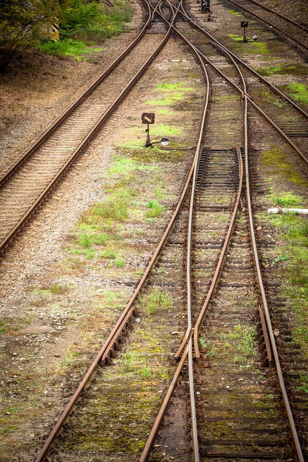 Railway tracks stock photo. Image of railway, crossroads - 35790910