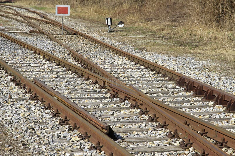 Railway tracks stock image. Image of junction, coach - 39131269
