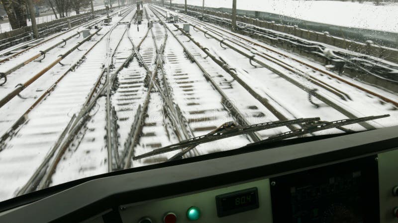 Railway Tracks of the Metro. Stock Image - Image of electronics, knobs ...