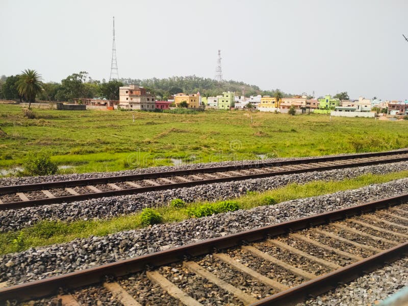 Train Tracks Side View