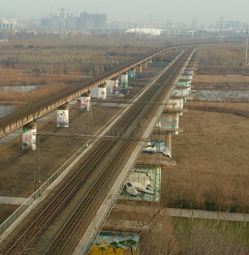 High Speed Rail Tracks China Stock Photo - Image of china, asia: 94529682