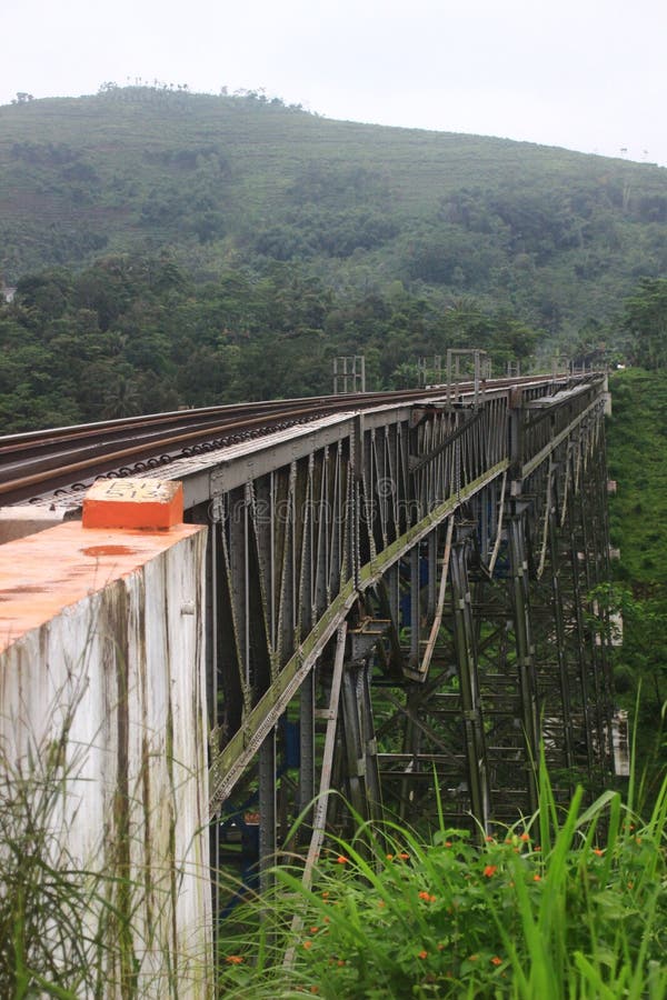 Railway Train Bridge Cisomang, Purwakarta, West Java, Indonesia Stock ...