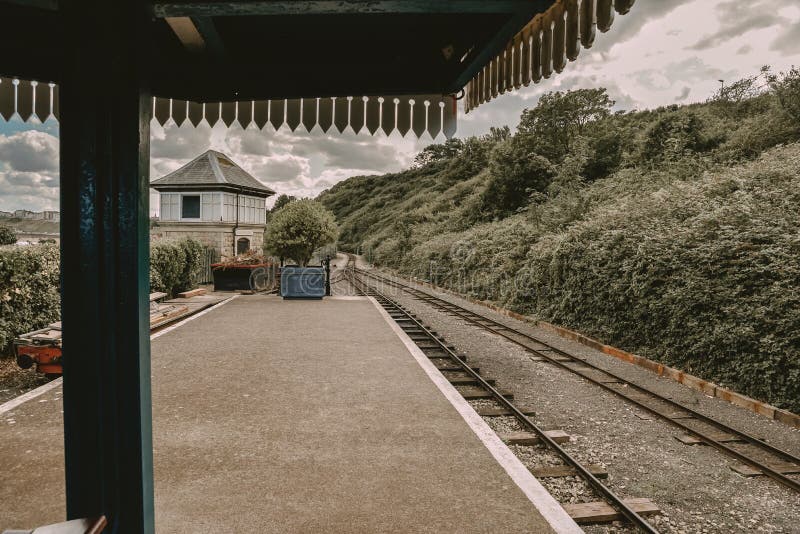 Railway train platform stock photo. Image of ticket - 171358742