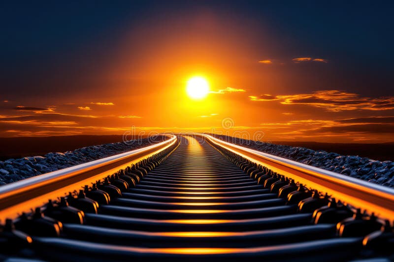 Railway Train Track Vector - Round Circular Curve Railroad Path Icon ...