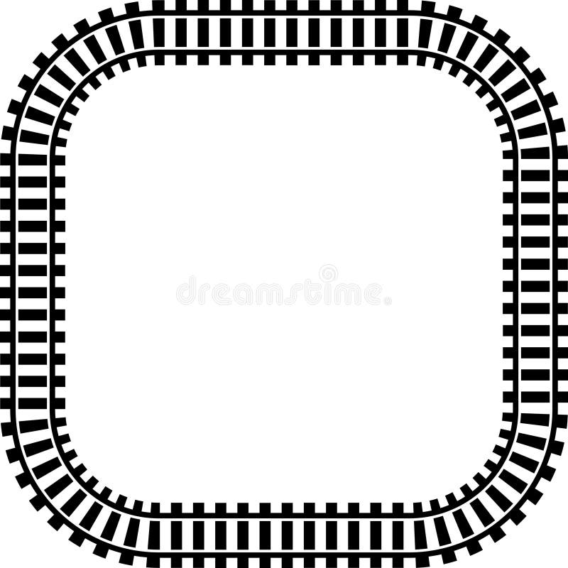 Railway Train Track Vector Route. Rail Line, Subway Map, and Railroad ...