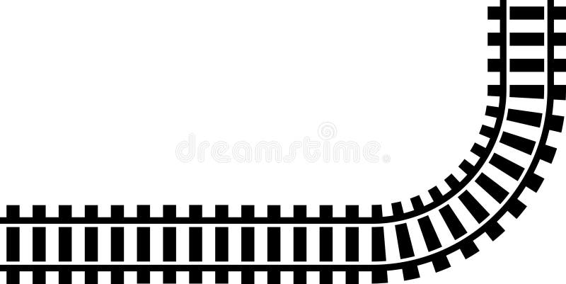 Railway Train Track Vector Route. Rail Line, Subway Map, and Railroad ...