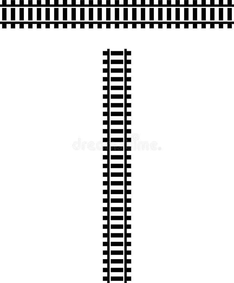 Railway Train Track Vector Route. Rail Line, Subway Map, and Railroad ...