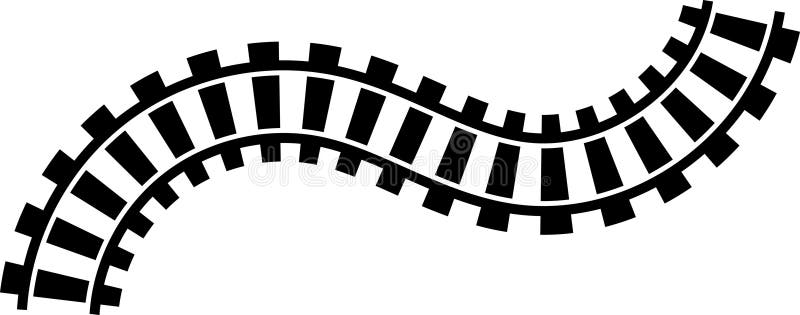 Railway Train Track Vector Route. Rail Line, Subway Map, and Railroad ...