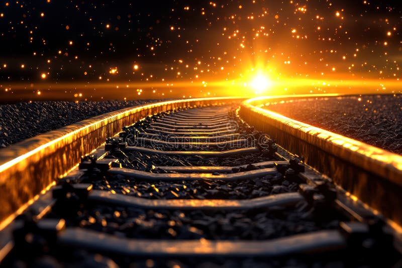 Mesmerizing Round Circular Curve Railroad Path Stock Illustrations – 2 ...