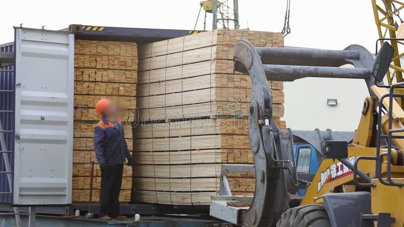 Railway Transportation, Loading of a Railway Carriage by Cargo, Man ...