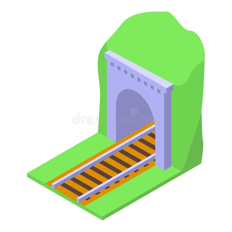 Railway Tunnel Icon Isometric Vector. Metro Subway Stock Illustration ... Railway Tunnel Icon Isometric Vector. Metro Subway Stock Illustration ...