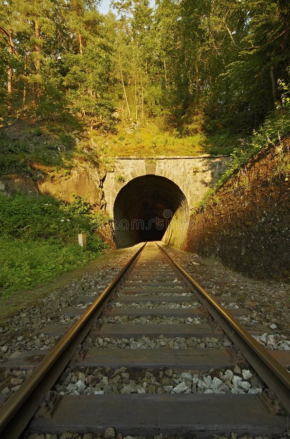 Railway tunnel stock image. Image of transportation, inside - 75794071