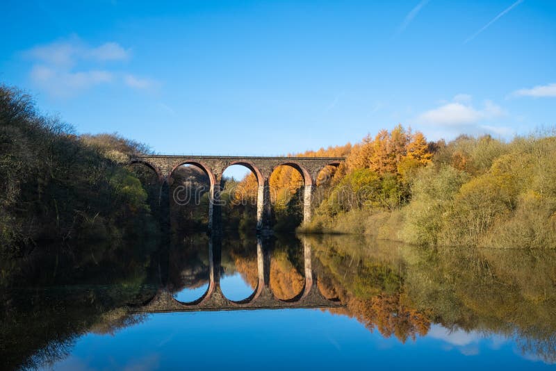 Railway vaiduct over water stock image. Image of tourism - 234955507