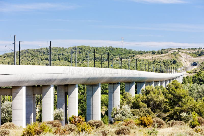 Railway viaduct, France stock image. Image of department - 24203779