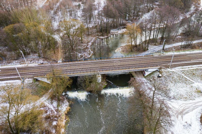 Railway Viaduct Over the River Stock Photo - Image of nature, outdoor ...