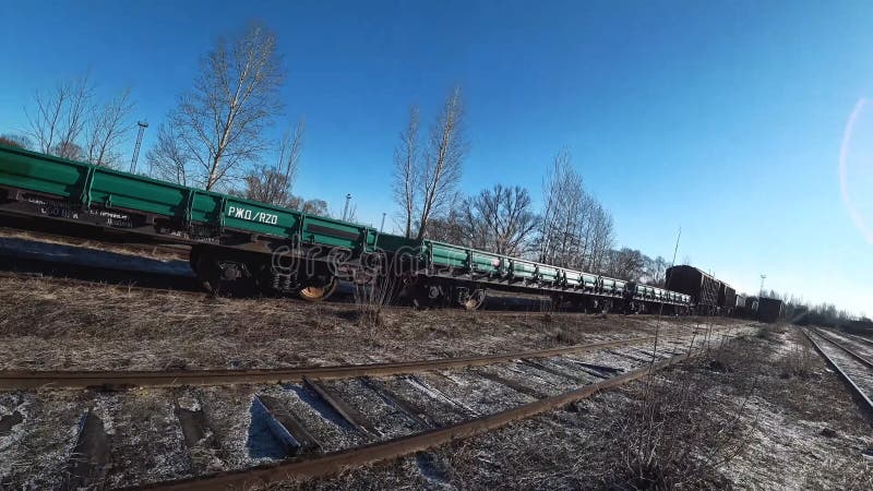 Wagons of Freight Train. Railway Wagons. Stock Image - Image of ...