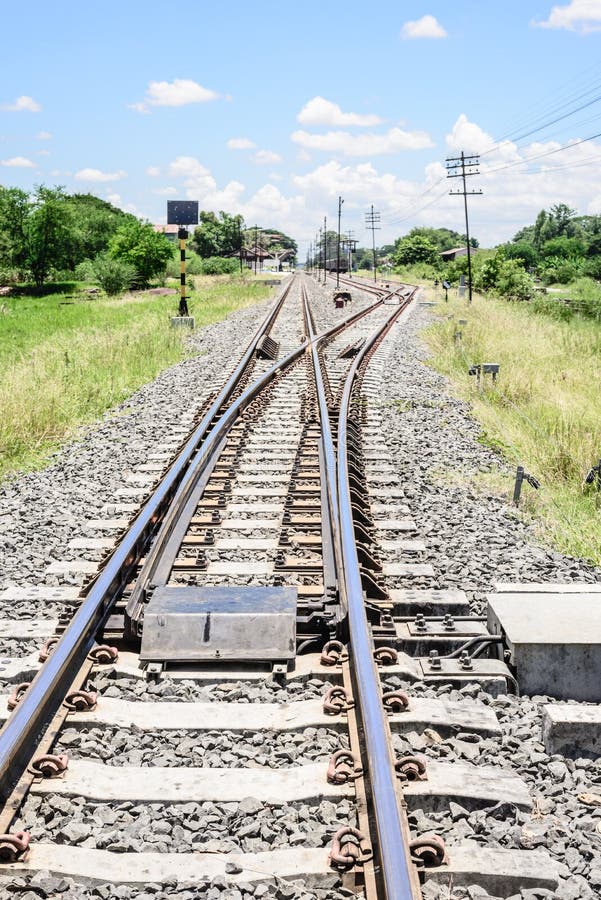 Railway stock image. Image of railway, railroad, rail - 43581841