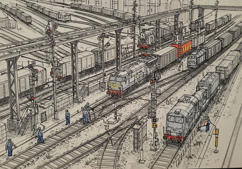 AI Generated stock illustration. Illustration of structures - 402955356