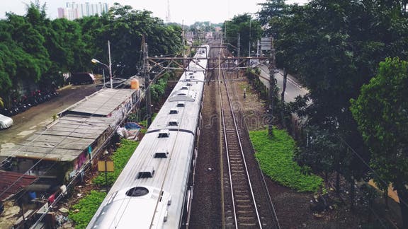 Railways Commuter Line Pass Stock Image - Image of railways, train ...