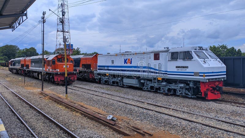 Railways Indonesia Train Sumatera Area Editorial Stock Image - Image of ...