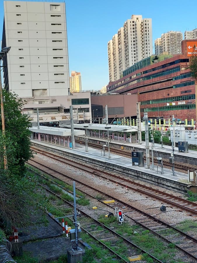 Railways of Sha Tin Station of MTR Hong Kong Editorial Stock Photo ...