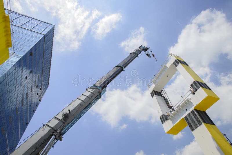 Railways and Sky Train Structure Construction Stock Photo - Image of ...