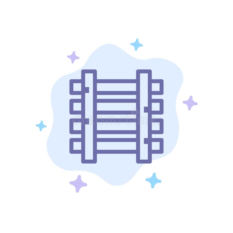 Railways, Station, Train, Transportation Blue Icon on Abstract Cloud ...