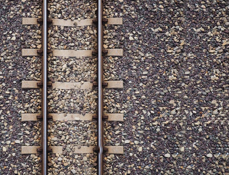 Railways Track in Trains Station Stock Image - Image of rail, landscape ...