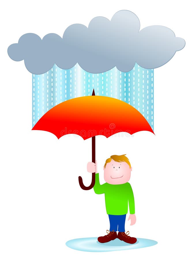 Rain. Weather Icon stock illustration. Illustration of meteorology ...