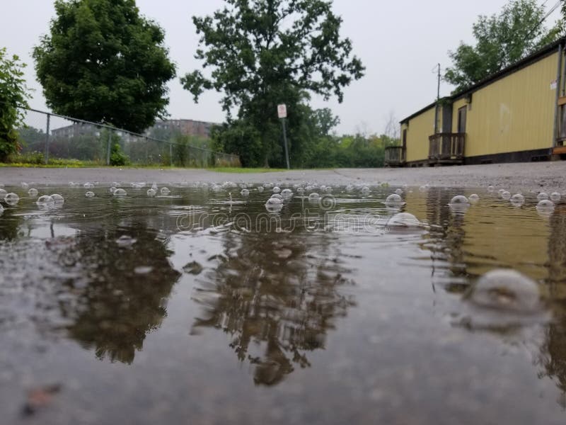 Rain stock photo. Image of puddle, portables, rain, school - 123324196