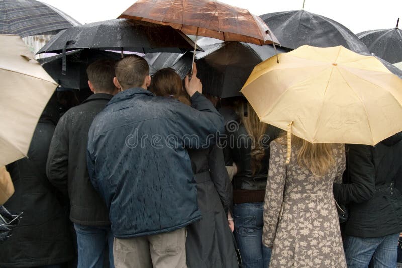 Rain editorial photography. Image of rain, crowd, weather - 2684077